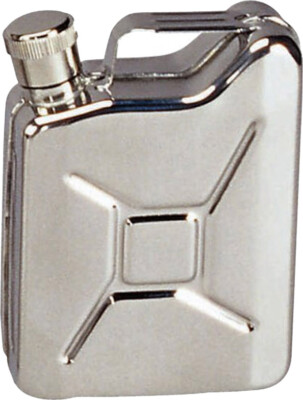 Stainless Steel Mini Jerry Gas Can Flask Liquid Fluid 6 oz. | eBay