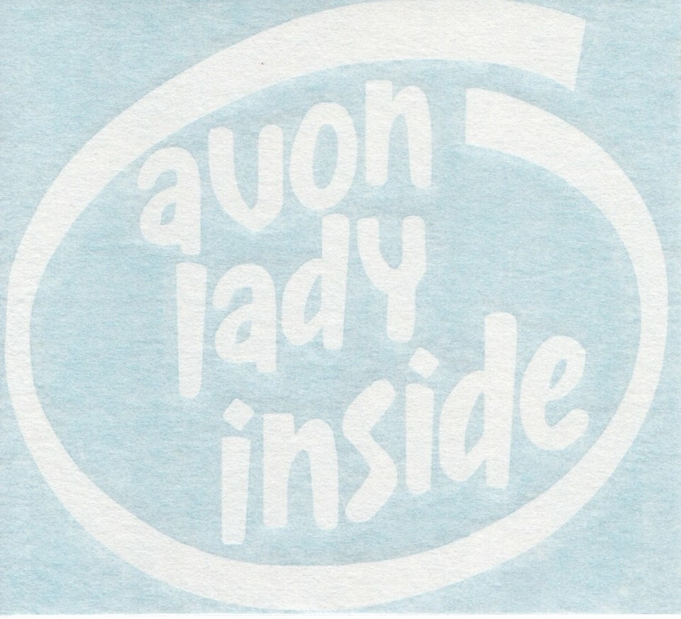 Avon Lady Inside - Car Truck Bumper Window Vinyl Decal Sticker 10175 | eBay