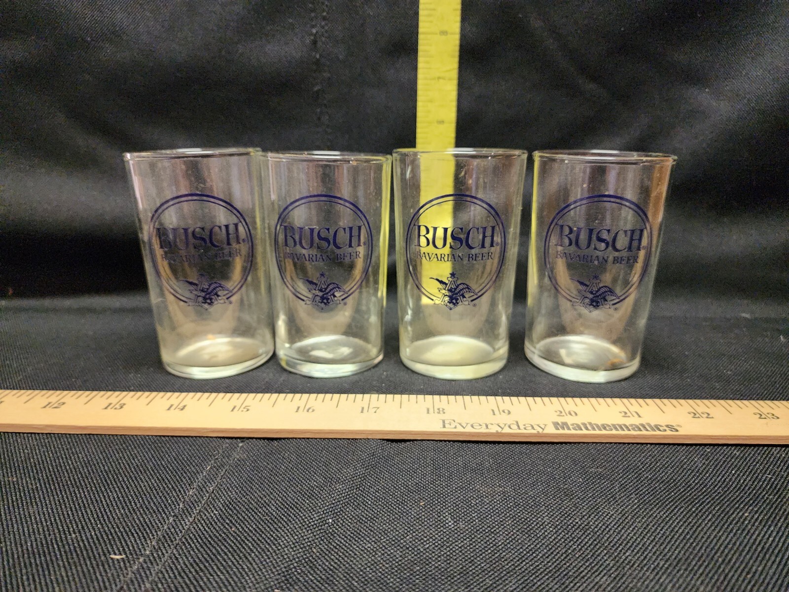 Vintage Lot Of 4 Busch Bavarian Beer Glasses | eBay