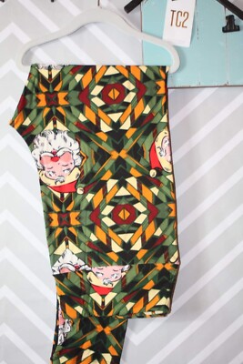 LuLaRoe Women's Christmas Leggings Multicolor with Santa Size TC2 New ...