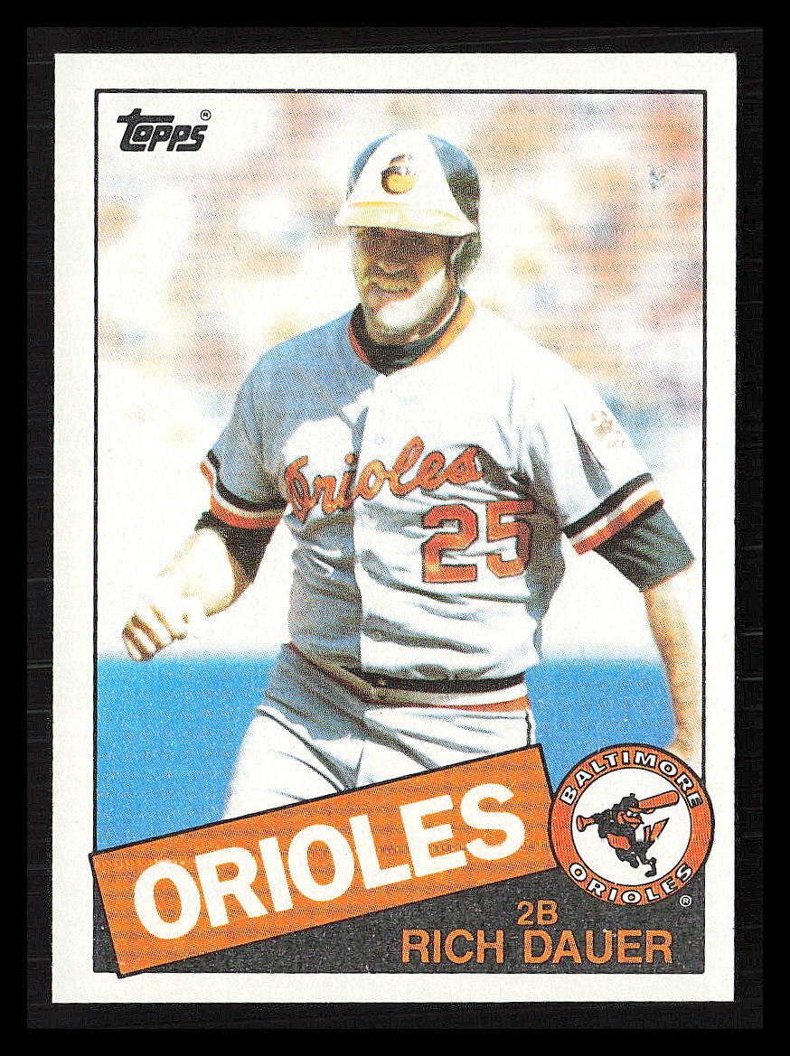 Rich Dauer 1985 Topps #494 Baltimore Orioles | eBay