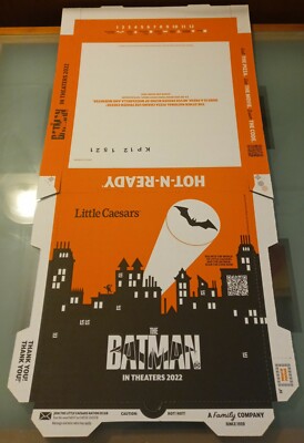 THE BATMAN 2022 Little Caesars calzone pizza box UNUSED!! Great ...