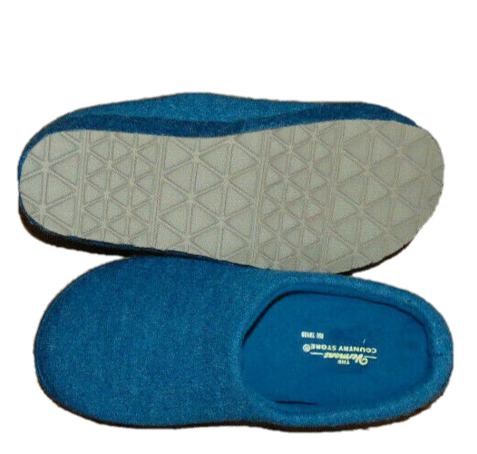 The Vermont Country Store Slippers Blue Indoor /Outdoor House Shoe ...