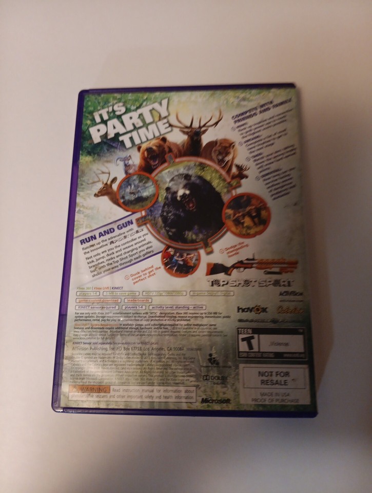 Cabelas Big Game Hunter Microsoft Xbox 360 Kinect 2011 | eBay