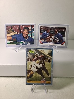 Michael Strahan 3 Card Rookie Lot - Stadium Club, Classic, Topps New ...