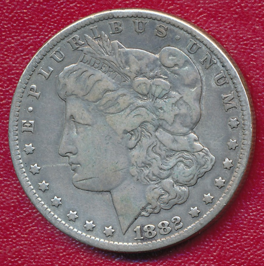 1882-CC MORGAN SILVER DOLLAR **NICELY CIRCULATED** FREE SHIPPING | eBay