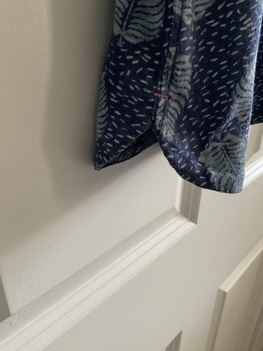 Very Pretty Blue Leaf Design White Stuff 12 | eBay UK