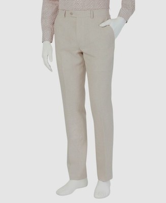 Bar III Men's Beige Linen Slim-Fit Suit Separate Pants Size 33W 32L | eBay