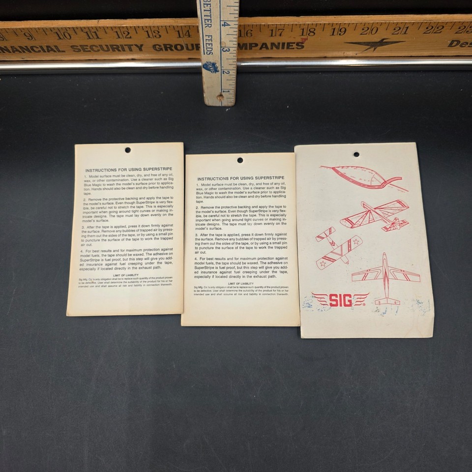 Lot of 3 Sig Pro SCS-607, SCS-605, SH-497 Stripe Color Trim Tape | eBay