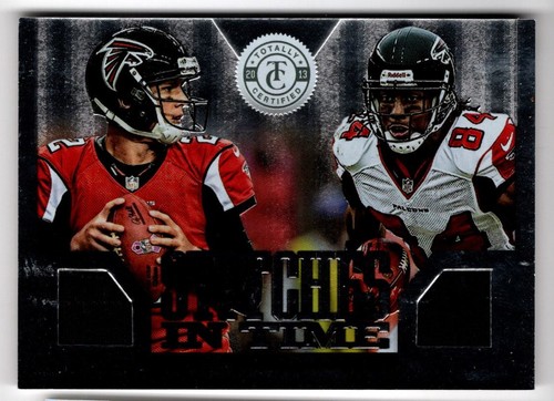 Matt Ryan Roddy White 2013 Panini Totally Certified Stitches in Time ...