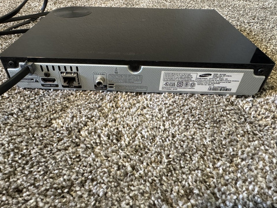 Samsung Model BD-F5700 1080p HD DVD Blu-Ray Player - No Remote Works ...