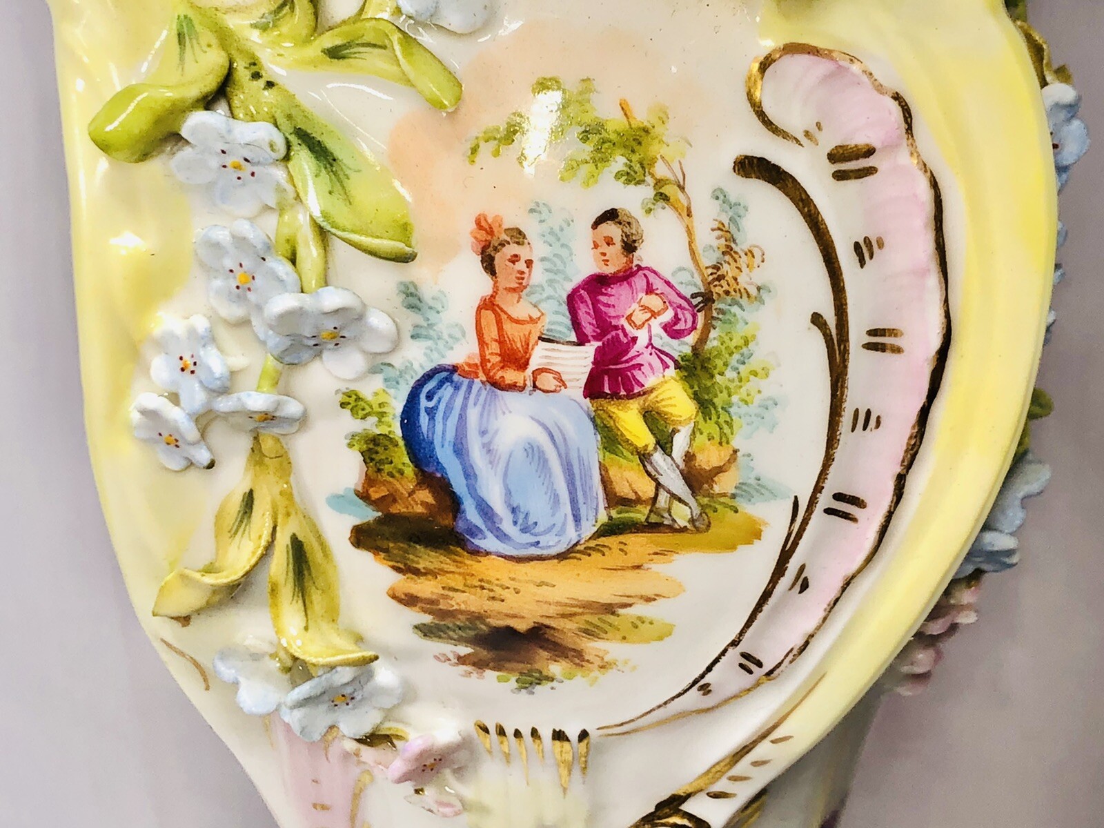 Antique late 19th Dresden Carl Thieme Germany Porcelain Lamp | eBay