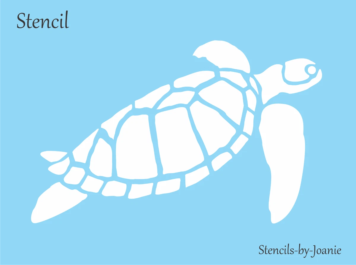 Cute Turtle Stencil
