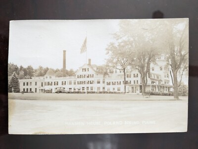 RPPC - Mansion House, Poland Spring, ME - 1946, Rough Edges | eBay