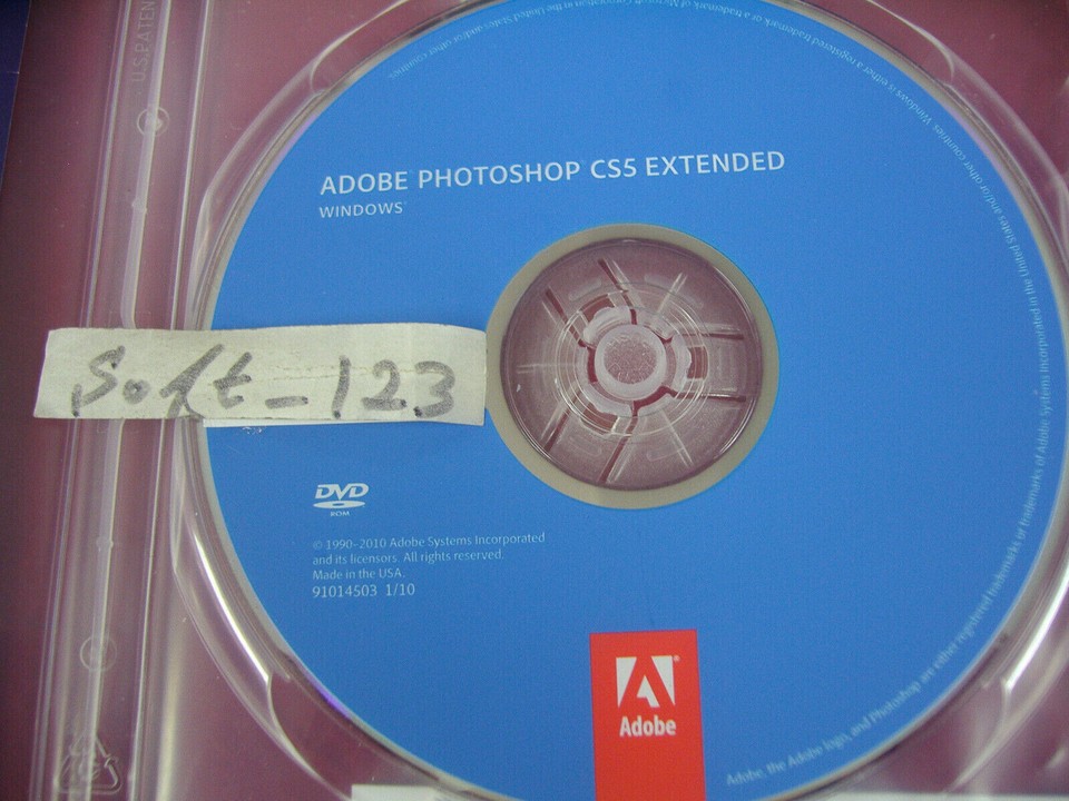 Adobe Photoshop CS5 Extended 64 & 32 bit for Windows Full Retail w ...