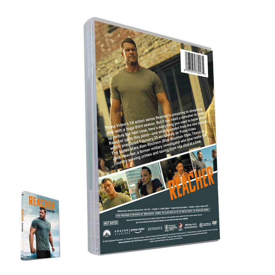 Reacher (Season 3‎ DVD) 2025 Movie TV Film New Box Set New | eBay UK