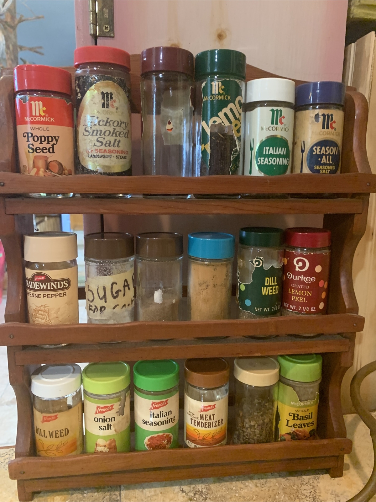 Lot of 18 Vintage French’s Durkee And McCormick Spice Jar Bottle With ...