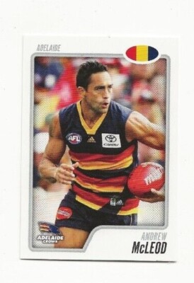 2009 AFL SELECT HERALD SUN ADELAIDE CROWS ANDREW McLEOD # 8 CARD | eBay ...