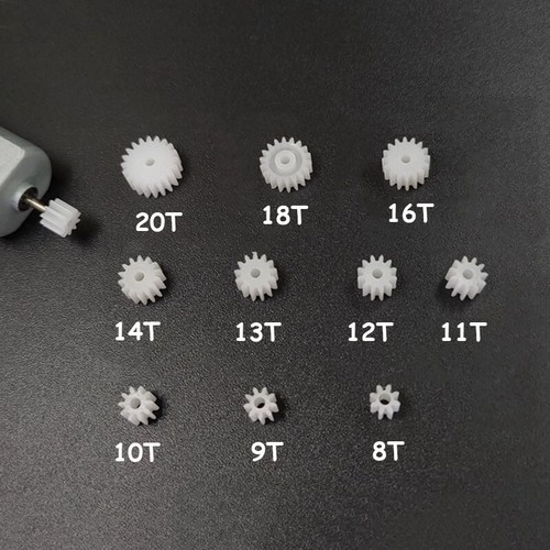 0.5 Modulus 8T - 20T Plastic Spindle Gear Small Motor Reduction Gear ...