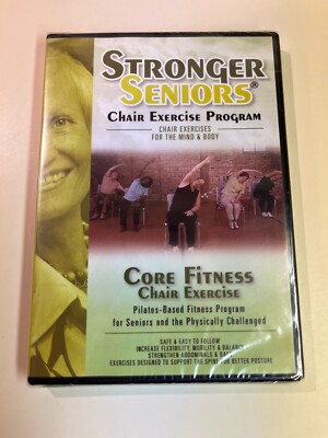 Stronger Seniors Stretch Chair Exercise Program DVD, Core Fitness Chair ...