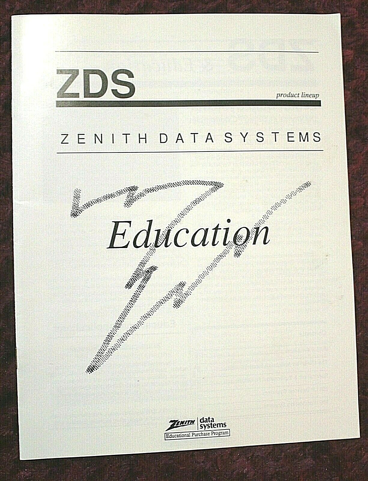 ZENITH DATA SYSTEMS PRODUCT LINEUP & ZENITH PERSONAL COMPUTER Z181 ...