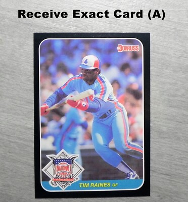 TIM RAINES 1987 Donruss 3.5" x 5" All-Star Card #36 _ Exact Card (A) | eBay