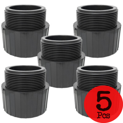 Lot of 5 Sch 80 PVC 3 Inch Male Adapter Socket X Male NPT Thread | eBay