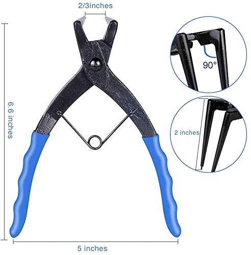 Snap Ring Pliers, Heavy Duty 90-degree Long Nose Internal Ring ...