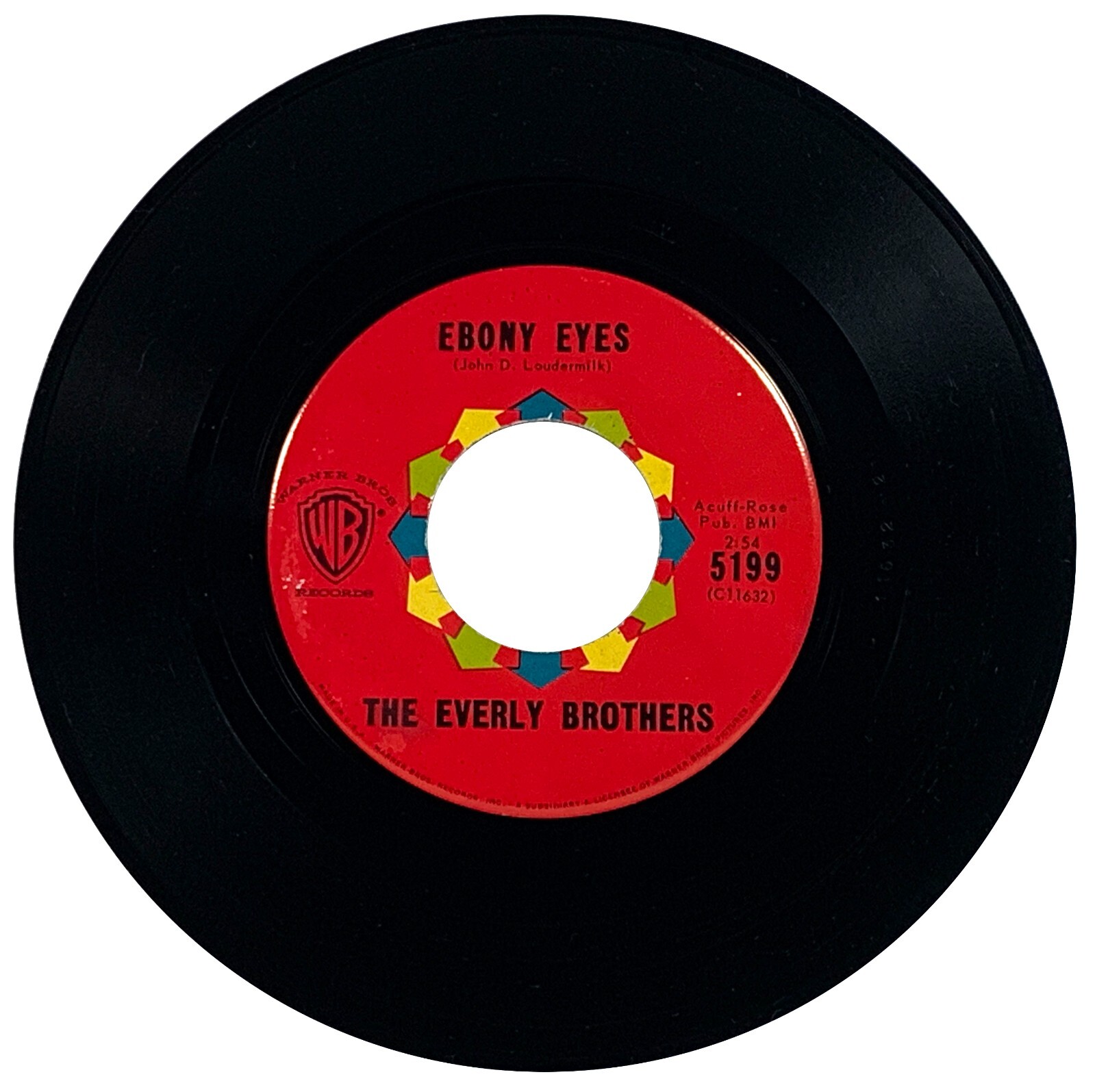 EVERLY BROTHERS “EBONY EYES / WALK RIGHT BACK” 1961 PRESSING w/ ORIG ...