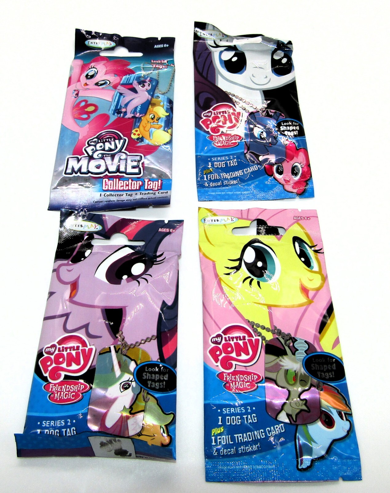 My Little Pony Friendship Is Magic Dog Tags & Movie Blind Bags Lot 4 ...