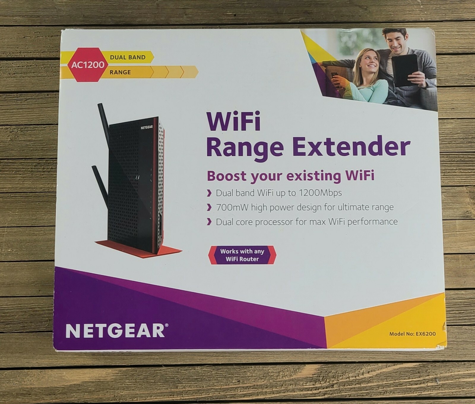 Netgear AC1200 Dual Band WiFi Range Extender Model EX6200 FAST SHIPPING ...