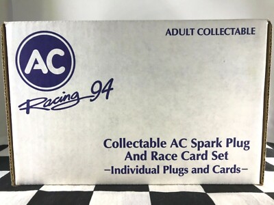 AC Racing '94 Collectable Spark Plug & Race Card Set 8 Individual Plugs ...