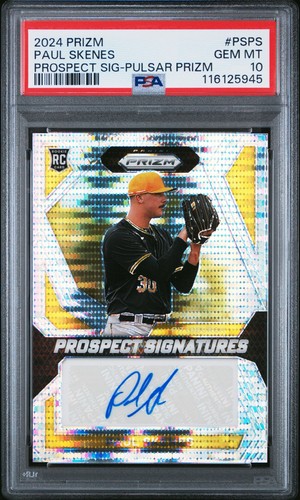 2024 Panini Prizm Paul Skenes Prospect Signature PULSAR Rookie Auto PSA ...