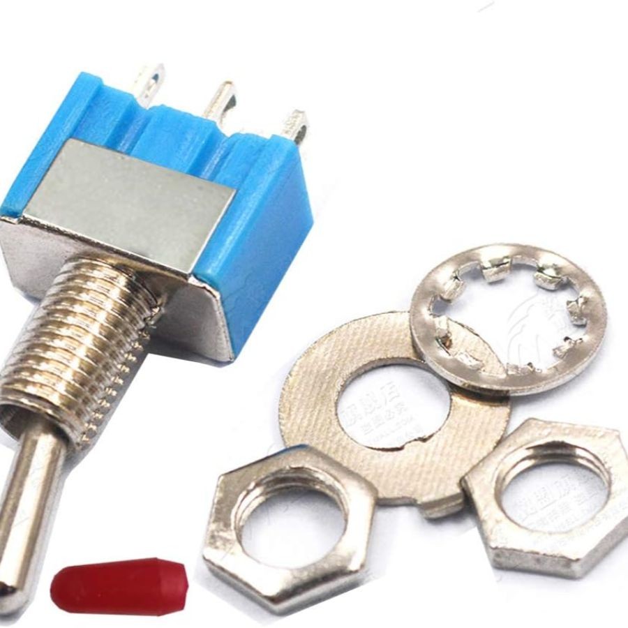 Toggle Switch, ON/Off SPST with Pre-soldered Wires, 3v/5v/12v/24v/-blue ...