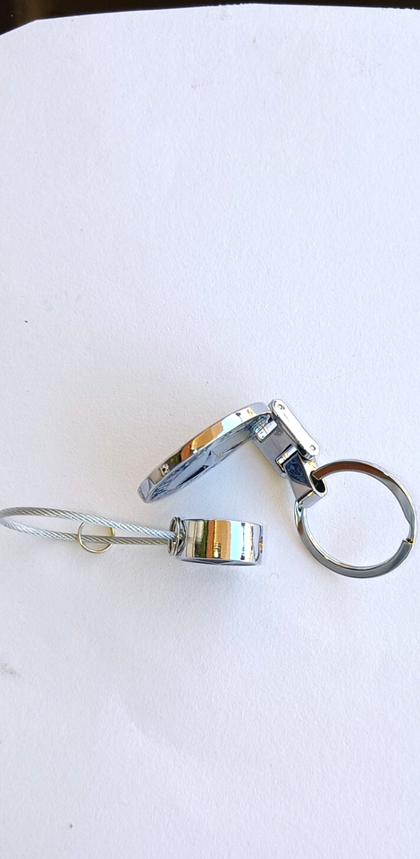 Vintage 2 Mercedes Benz Car Key Medal Key Chain 3D Logo Solid Metal 2 ...