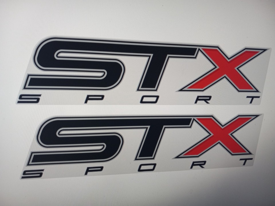 Pair STX/STX Sport/STX 4x4/STX Sport 4x4 Decals fits 2014 Ford F150 TOP ...