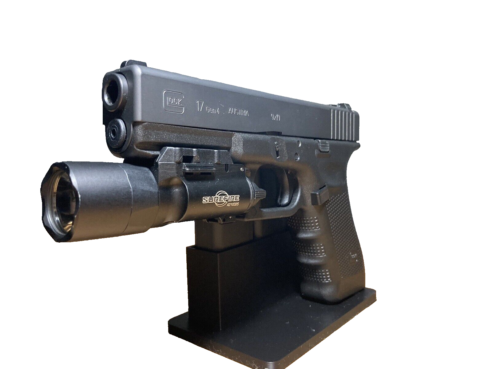 Glock Pistol stand 9MM G17 G19 G26 Night stand Bedside holster Glock 17 ...