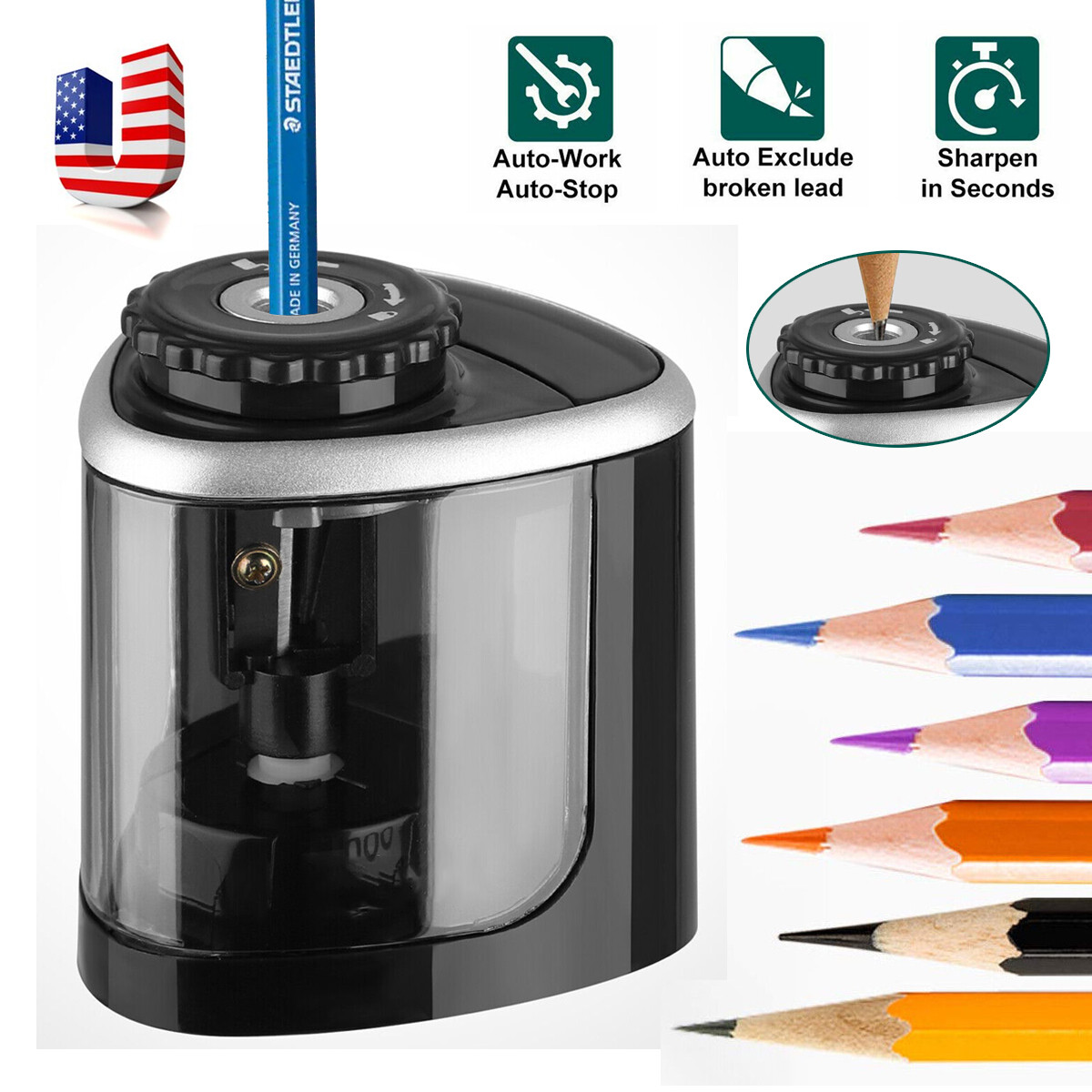 Electric Pencil Sharpener Inside