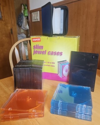 SLIM ASSORTED Color CD Jewel Cases Lot | eBay
