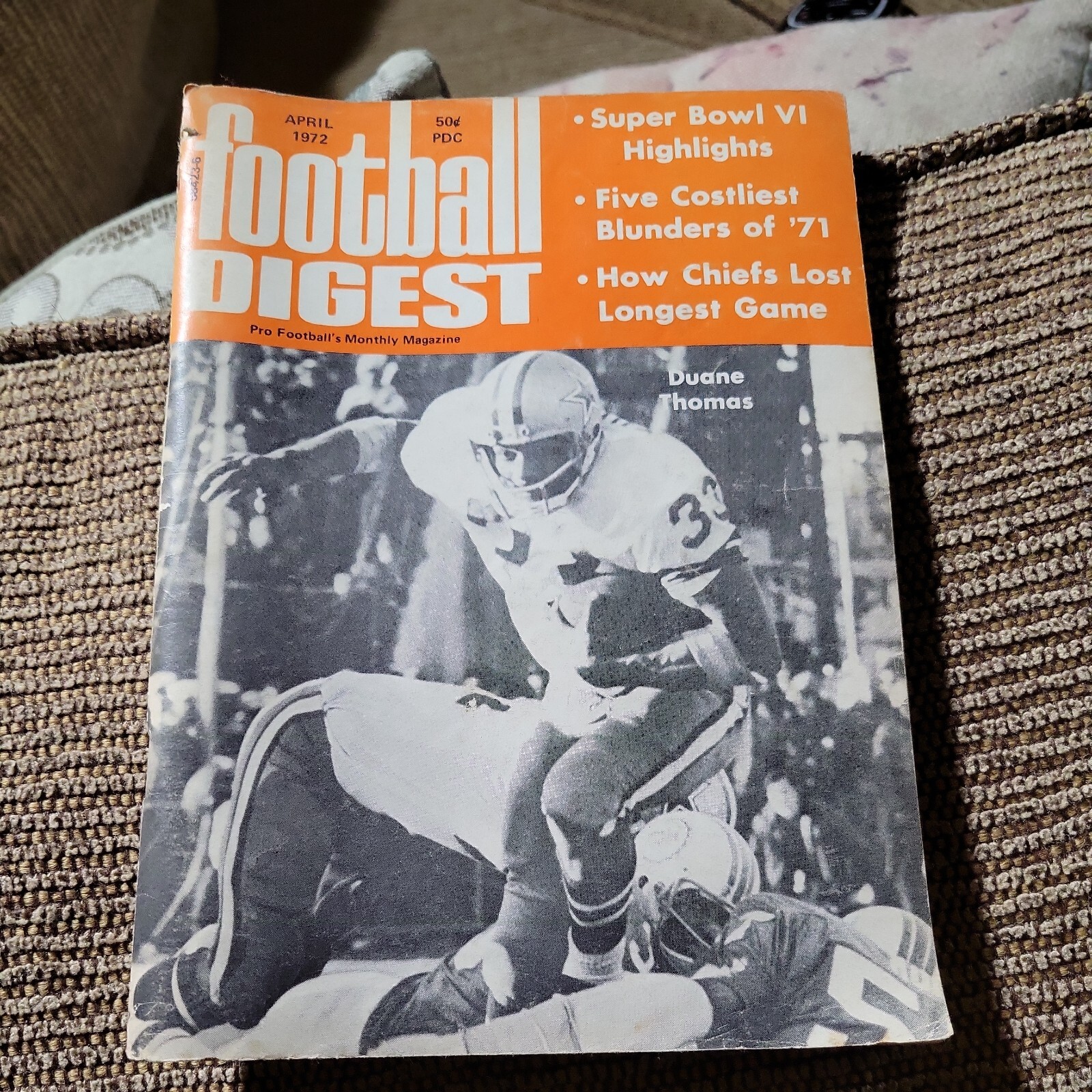 Football Digest April 1972 Vol.1 #8 Duane Thomas Dallas Cowboys Cover ...