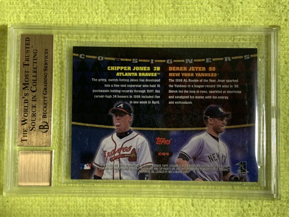 1999 Stadium Club Co-Signers #CS4 Derek Jeter/Chipper Jones | eBay