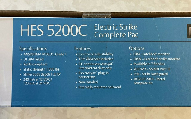 HES 5200C-630 Electric Strike - Silver for sale online | eBay