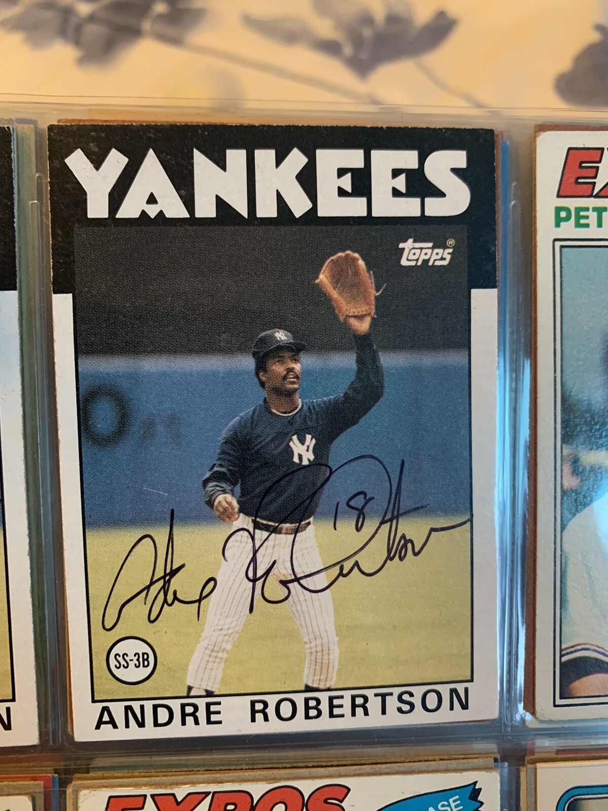 3 Andre Robertson autographed baseball cards | eBay