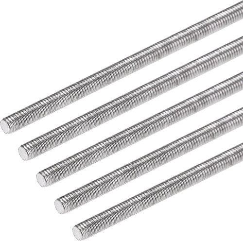 Uxcell 5Pcs M3 X 300Mm Fully Threaded Rod 304 Stainless Steel Right ...