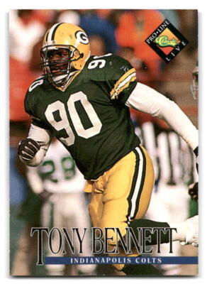 Tony Bennett 1994 Pro Line Live FOOTBALL #59 Indianapolis Colts | eBay