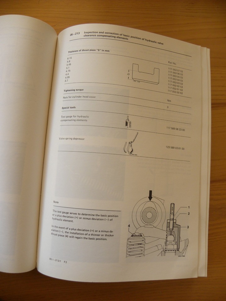 Mercedes Benz M116 M117 350 450 W116 W126 W107 Engine Service Manual | eBay