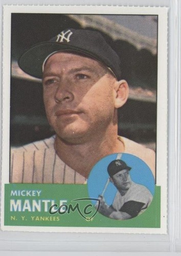 1977 Dover Classic Baseball Cards Reprints Mickey Mantle (1963 Topps ...