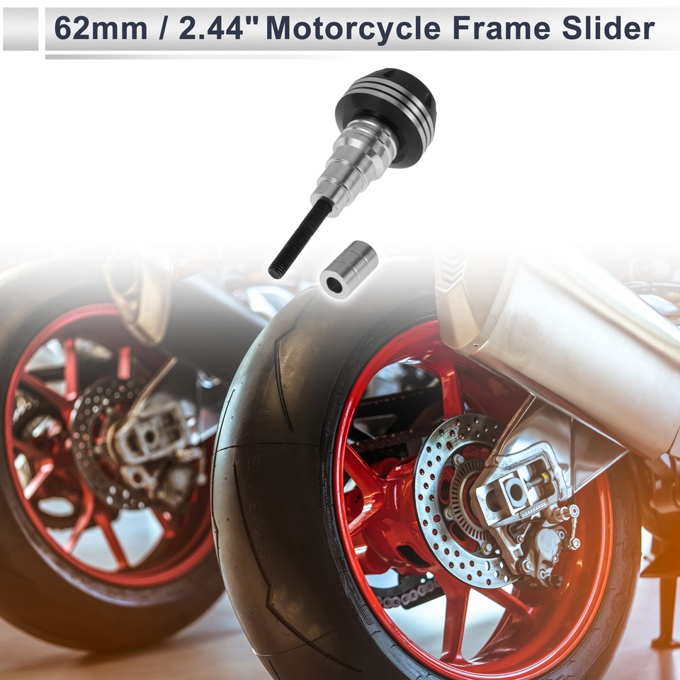 20mm Aluminum Alloy Plastic Motorcycle Slider Frame 1 Pc Silver Tone | eBay