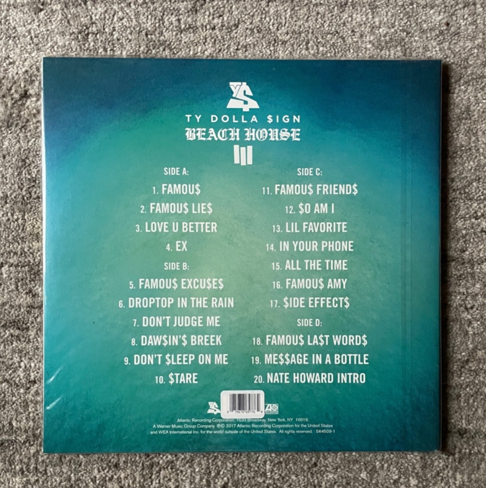 Ty Dolla $ign Beach House 3 Signed on Jacket Vinly LP NEW | eBay