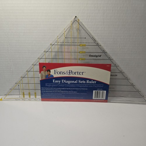Fons & Porter 3-to-12-Inch Easy Diagonal Sets Ruler | eBay